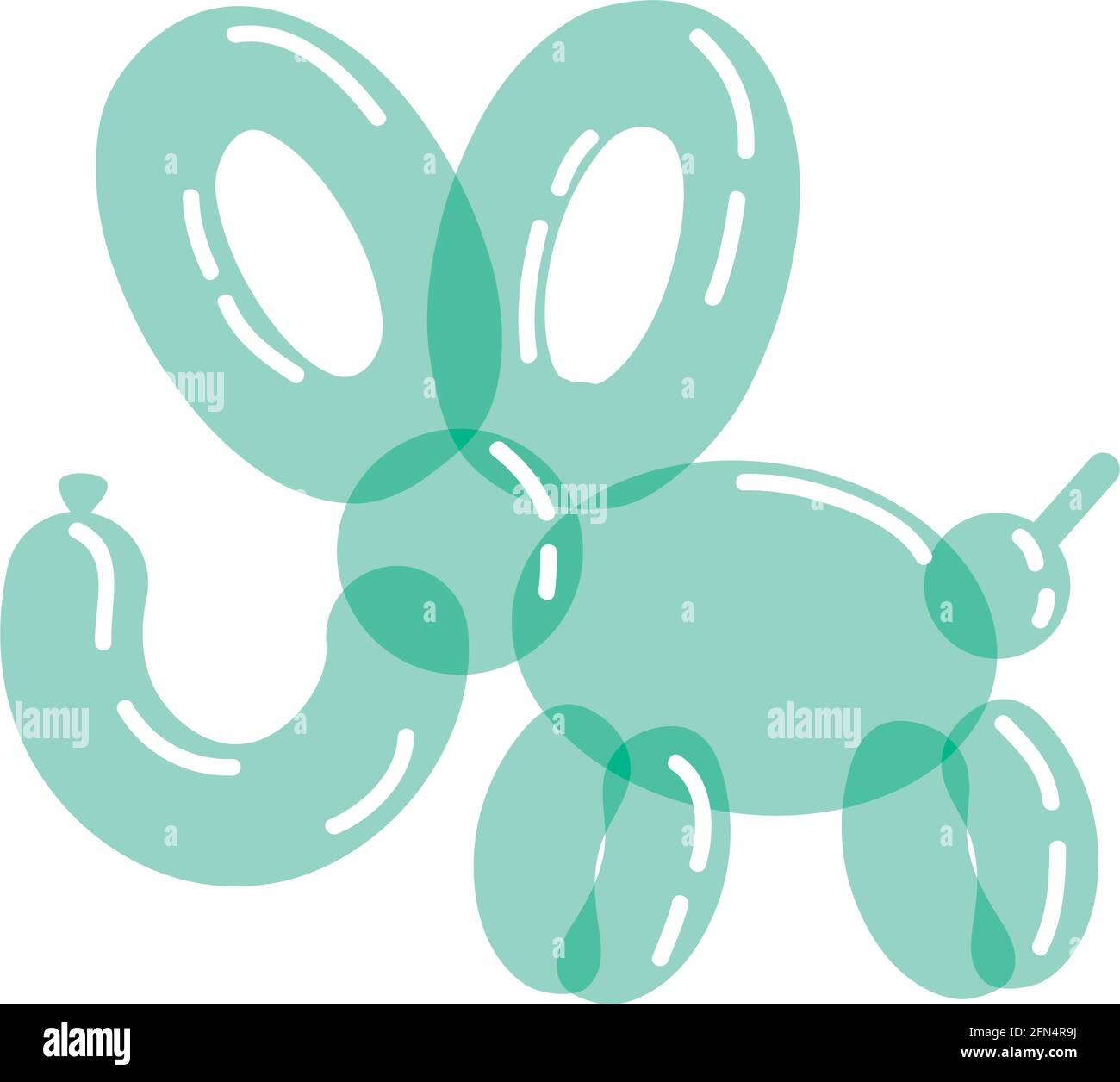 Elephant with balloon Cut Out Stock Images & Pictures - Alamy