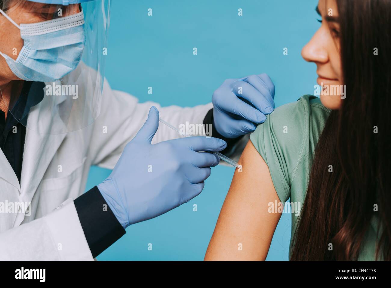 Covid-19 ( coronavirus) vaccination campaign in a clinic - People ...