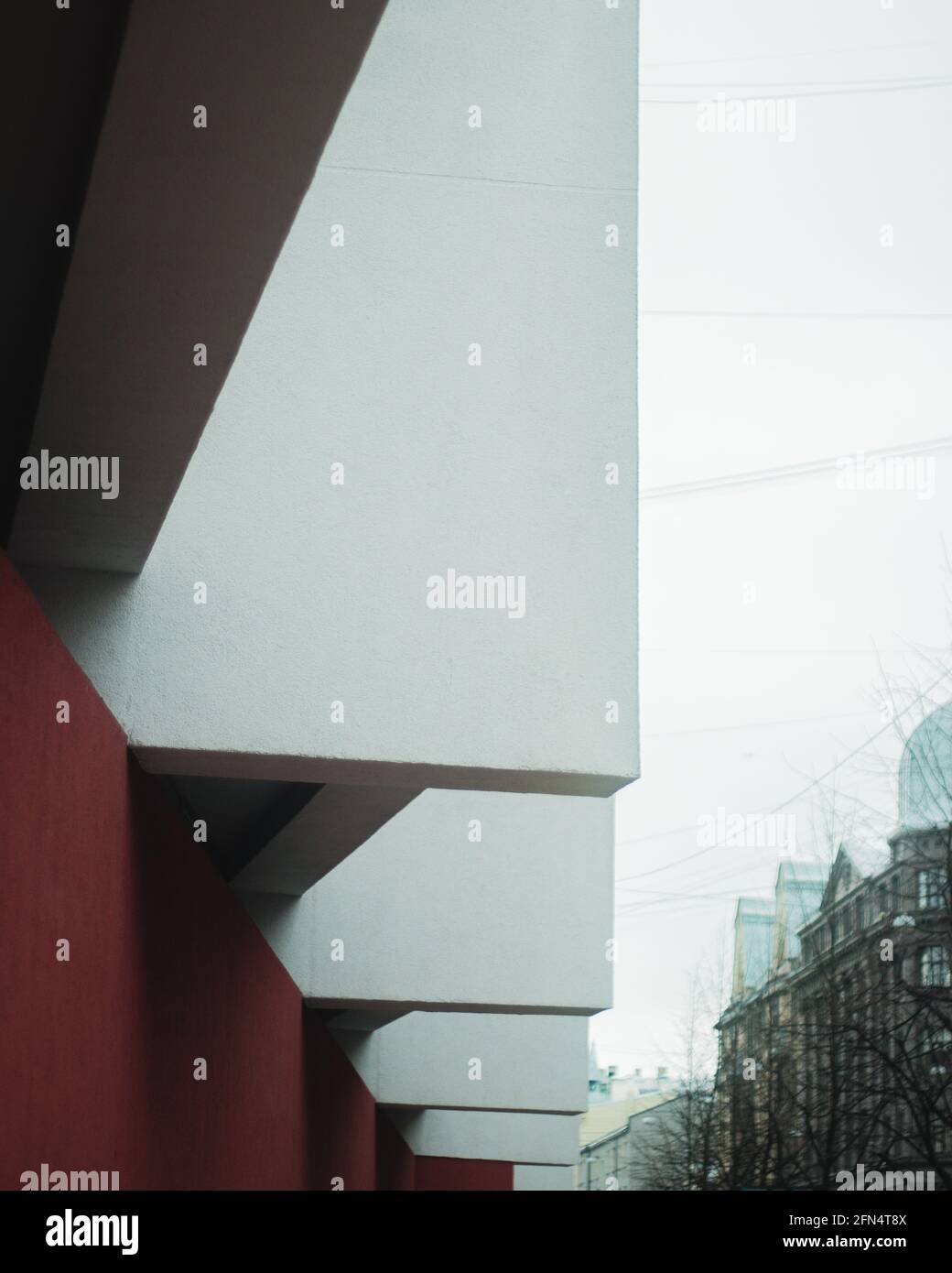 Vertical shot of a modern building exterior design Stock Photo - Alamy