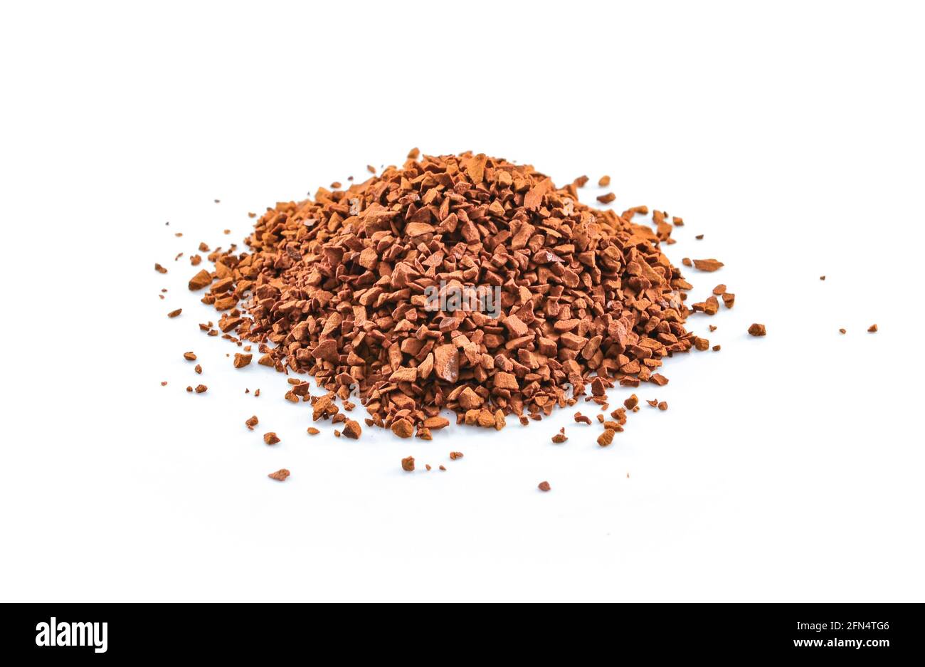 Coffee powder burst on white background Stock Photo - Alamy