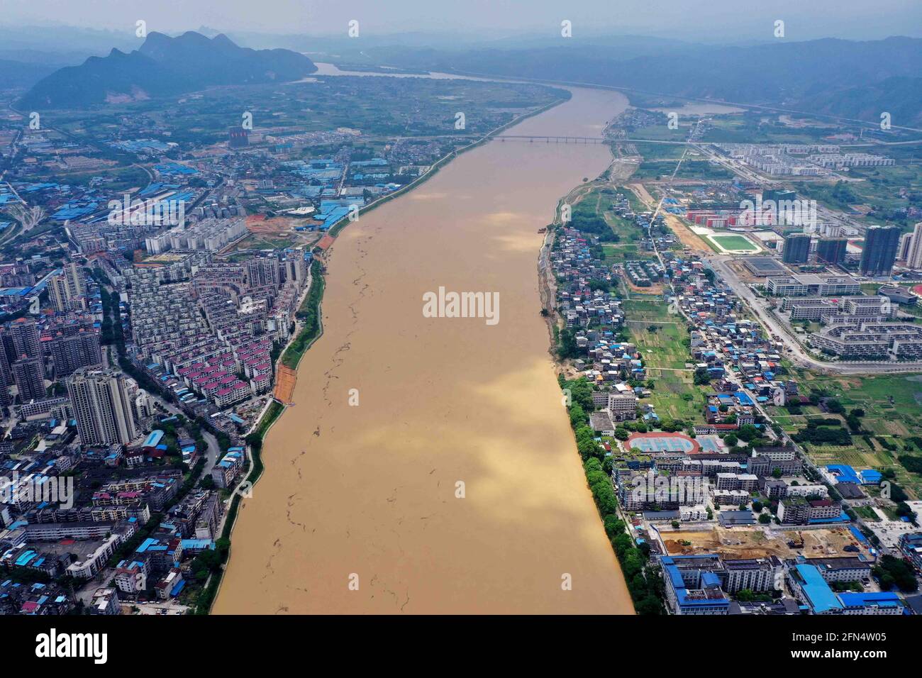 Rongan, China. 14th May, 2021. RONGAN, CHINA - MAY 14, 2021 - Aerial ...
