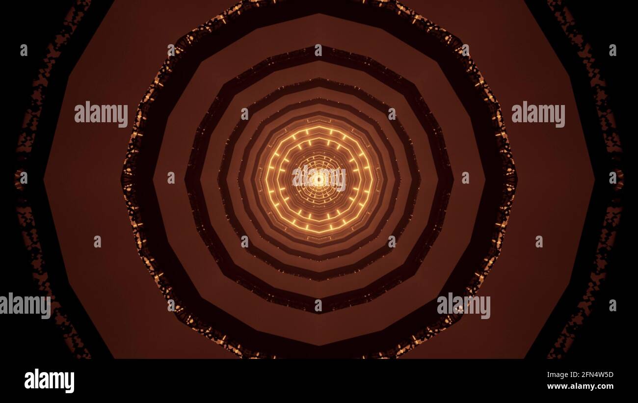 3d illustration of 4K UHD round shaped tunnel Stock Photo - Alamy