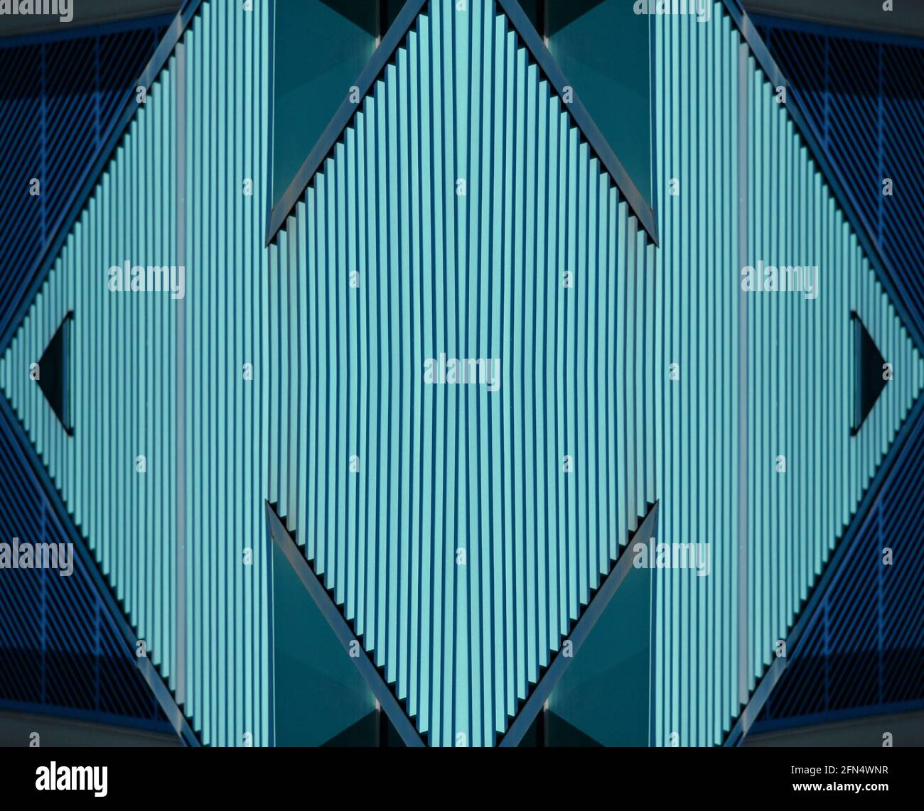 Illustration of an exterior turquoise rooftop cladding Stock Photo - Alamy
