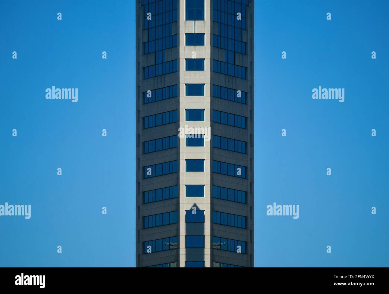 Concrete and blue glass illustration on a blue background Stock Photo ...