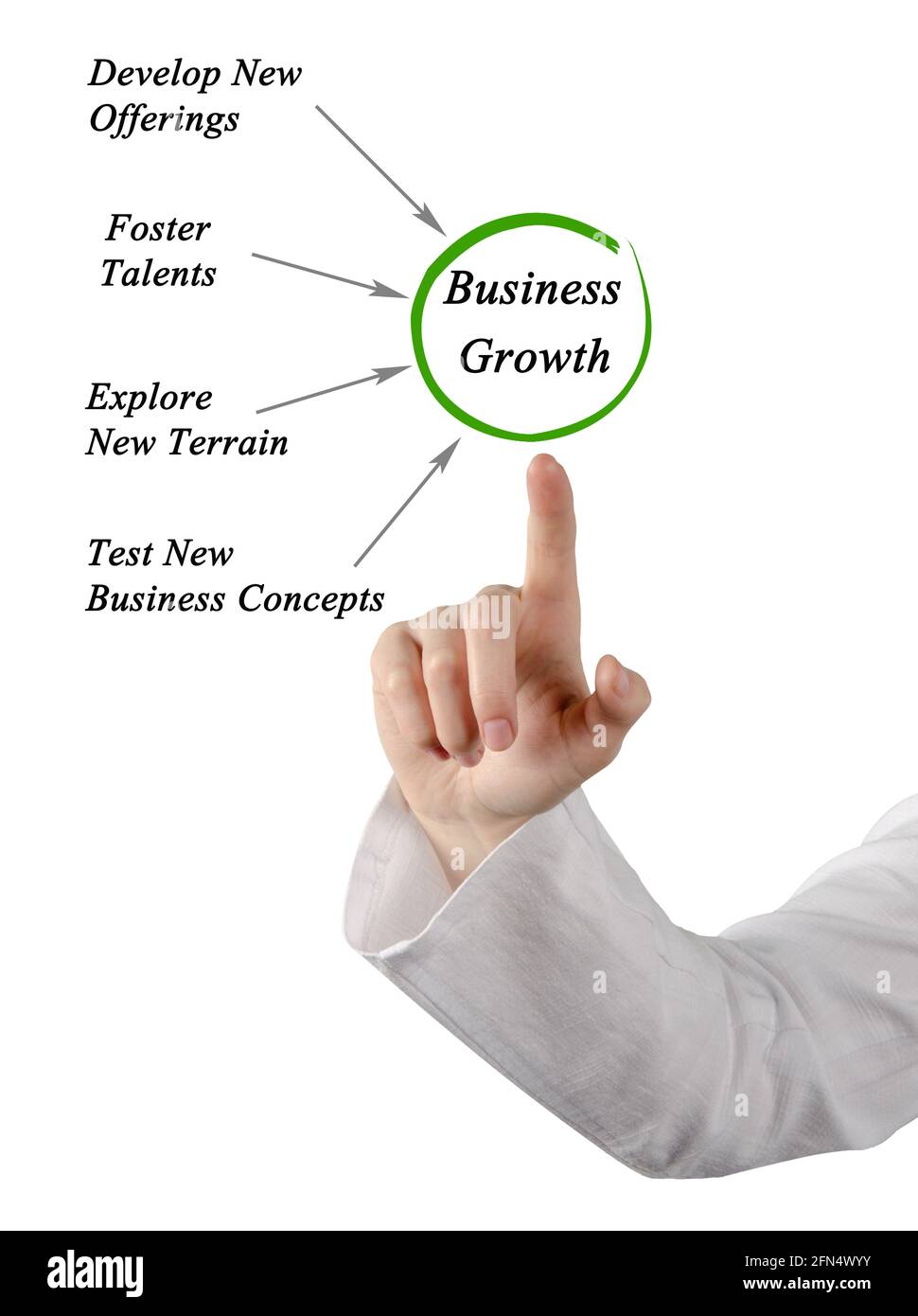 Four drivers of business growth Stock Photo - Alamy