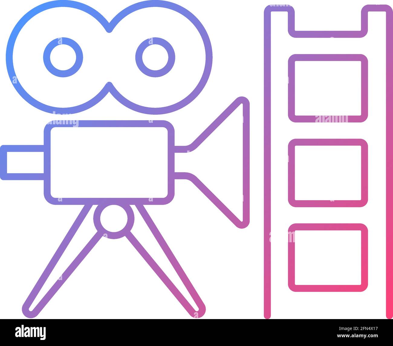 Retro channel gradient linear vector icon Stock Vector Image & Art - Alamy