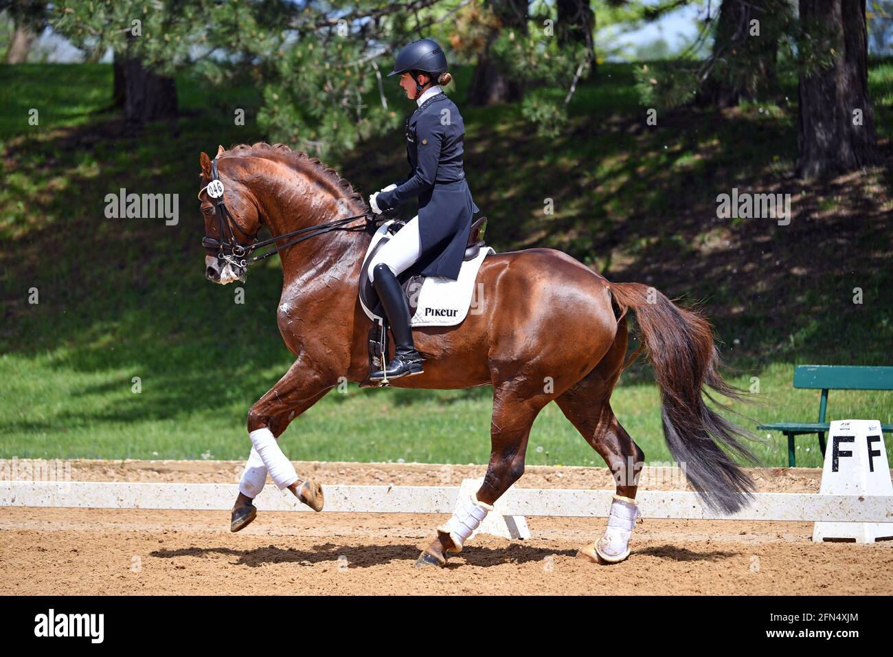 Munich, Germany. May 14 2021. Lisa MUELLER (GER) at Gut Wettlkam`s D ...