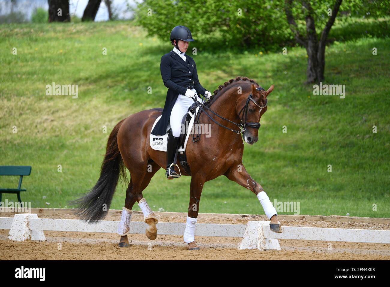 Munich, Germany. May 14 2021. Lisa MUELLER (GER) at Gut Wettlkam`s D ...