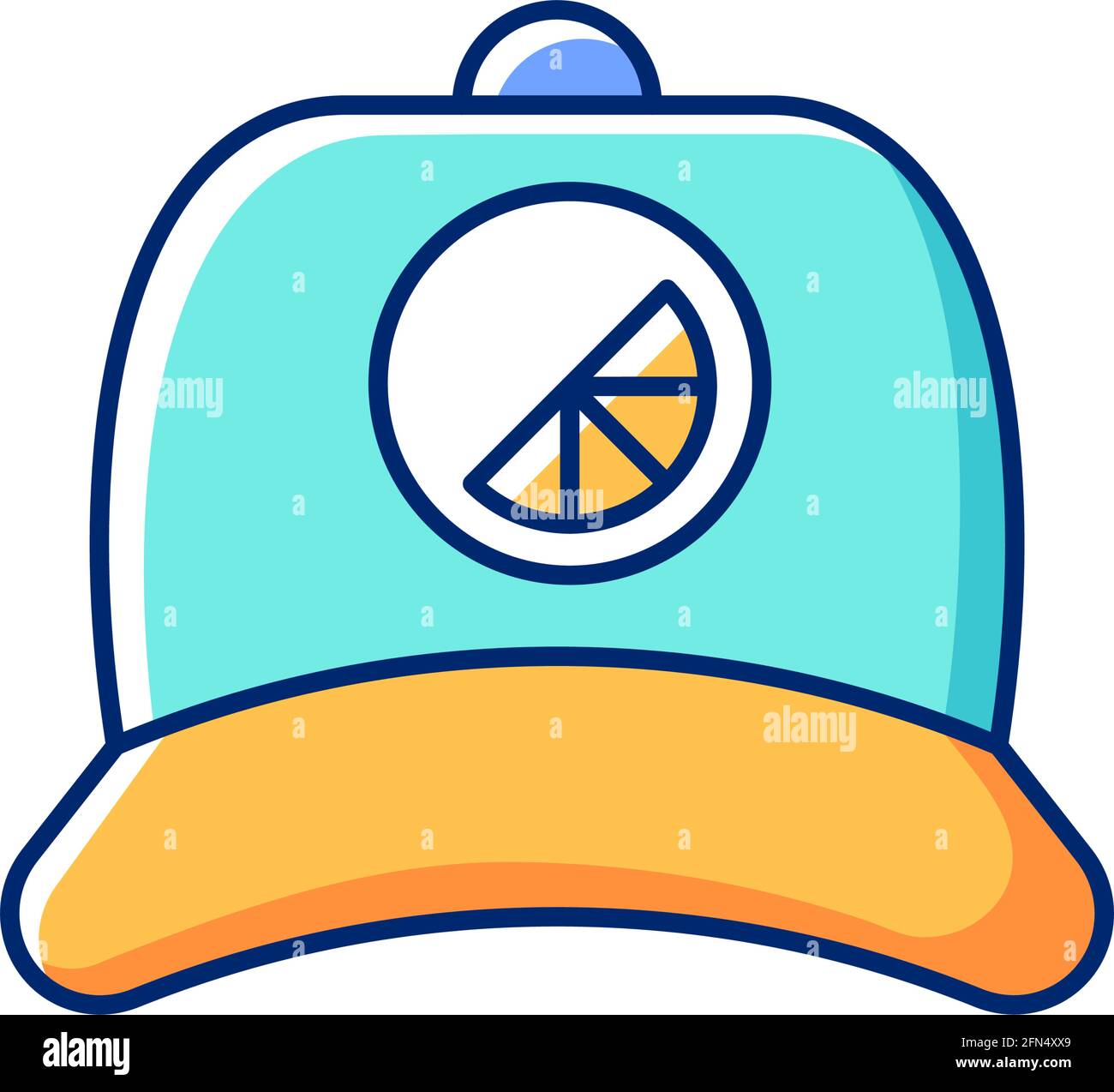 Branded cap RGB color icon Stock Vector Image & Art - Alamy