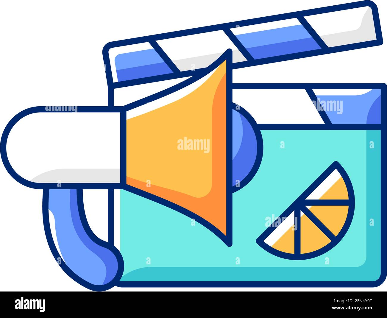 Simple video advertising logo hi-res stock photography and images - Alamy