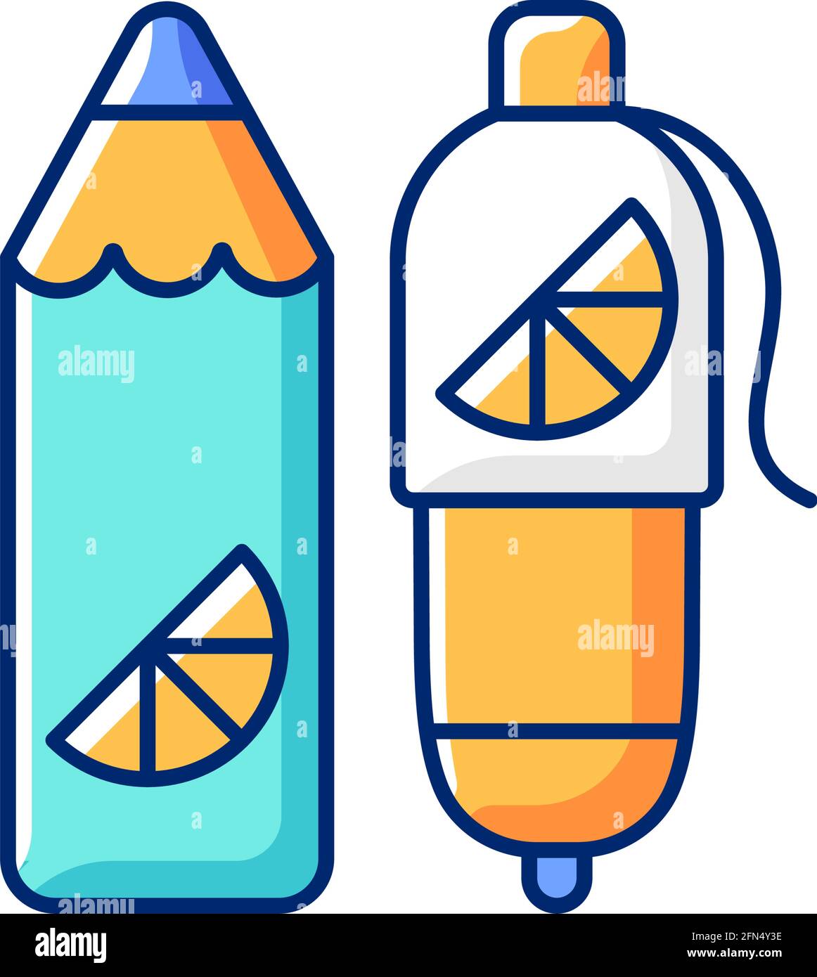 Office material pencils Stock Vector Images - Alamy