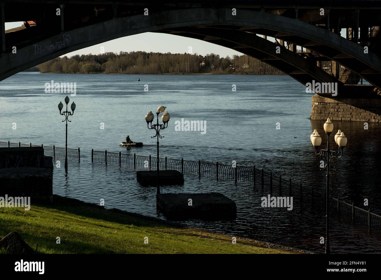 Volga river spring flood water hi-res stock photography and images - Alamy