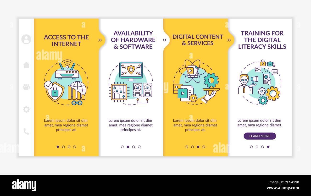 Digital Inclusion Onboarding Vector Template Stock Vector Image And Art Alamy