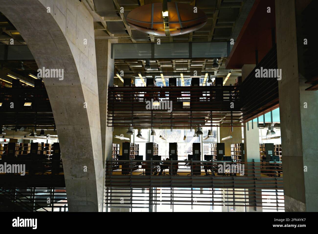 Scenic view of a 48 foot tall structural concrete gravity arch within ...