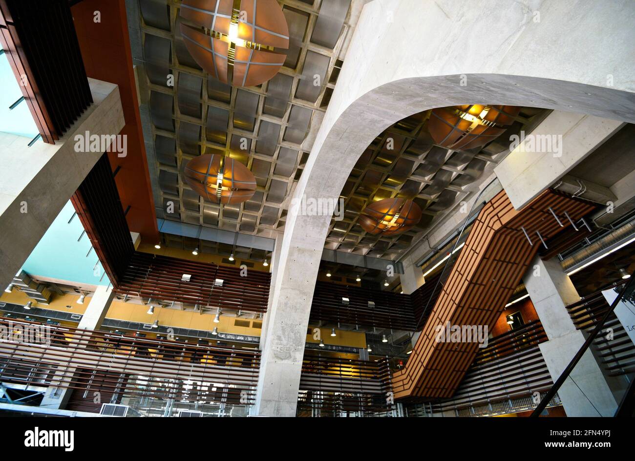 Scenic view of a 48 foot tall structural concrete gravity arch within ...