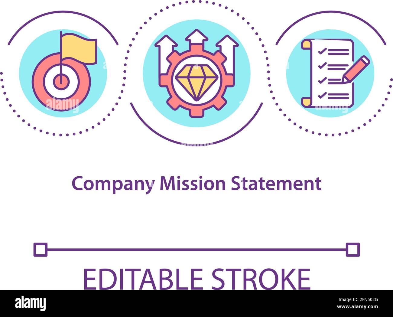 Company mission statement concept icon Stock Vector Image & Art - Alamy
