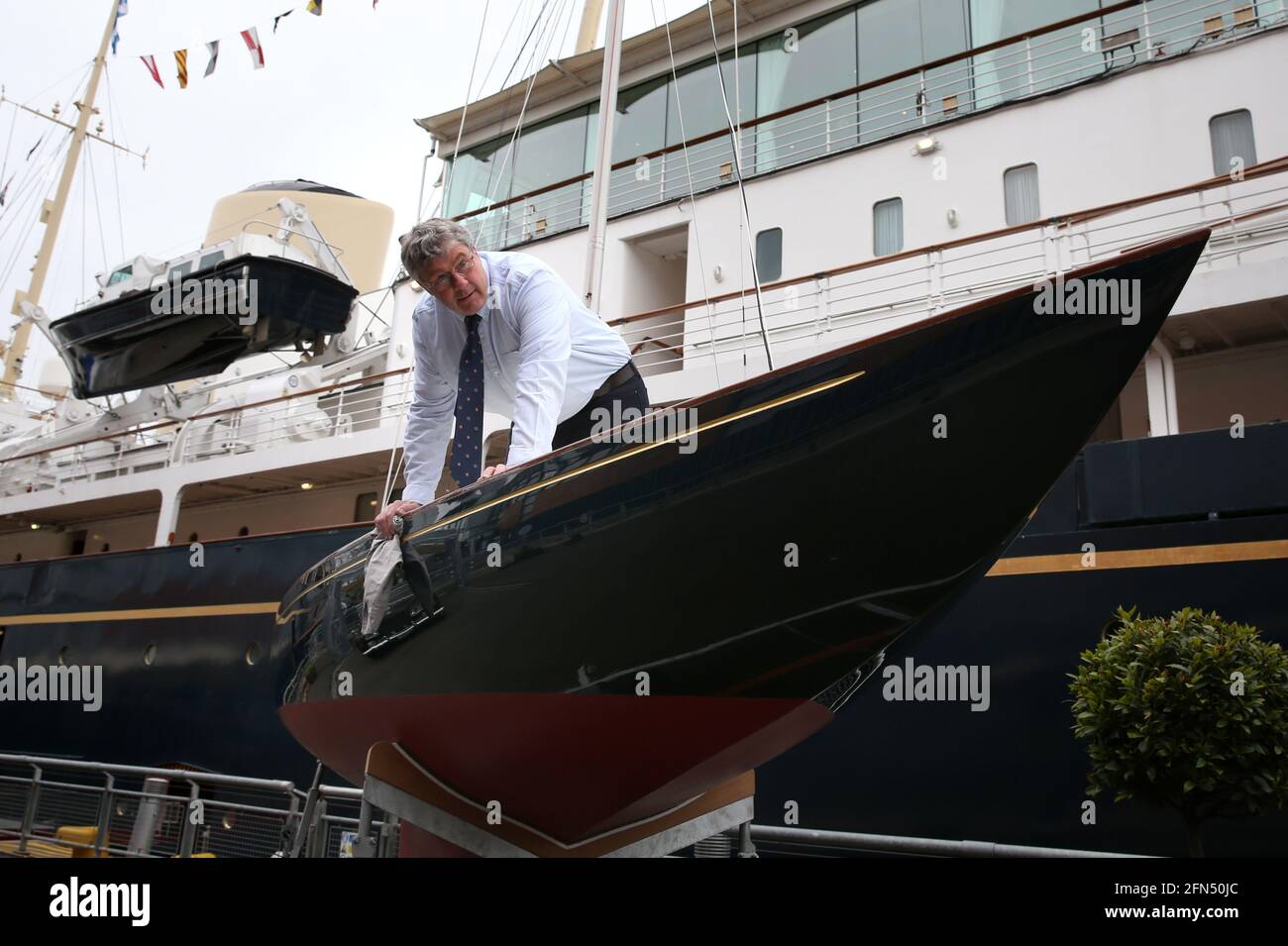 David Heritage on board Bluebottle after he spent 18 months restoring ...