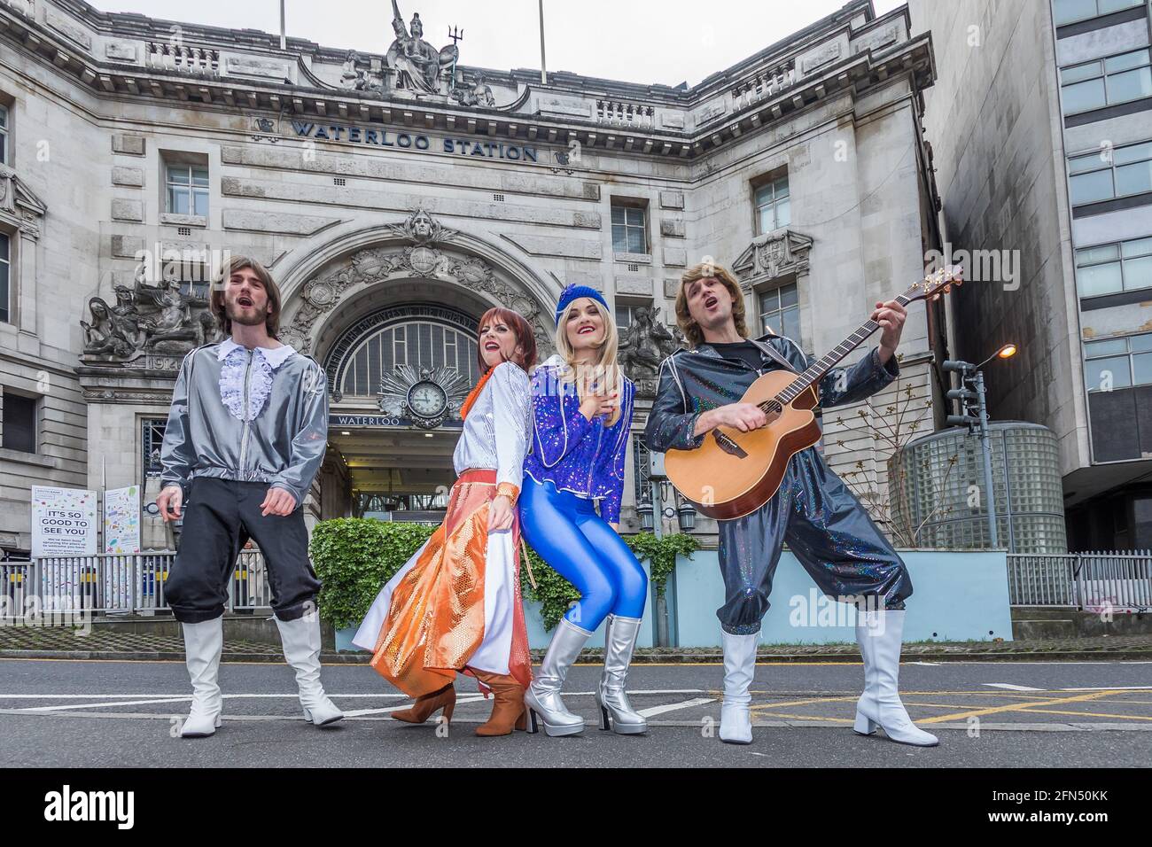 Waterloo Station, London UK. 14th May 2021. 47 years after Waterloo ...