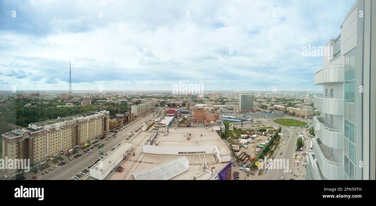 Aerial view on the modern city in day time Stock Photo - Alamy