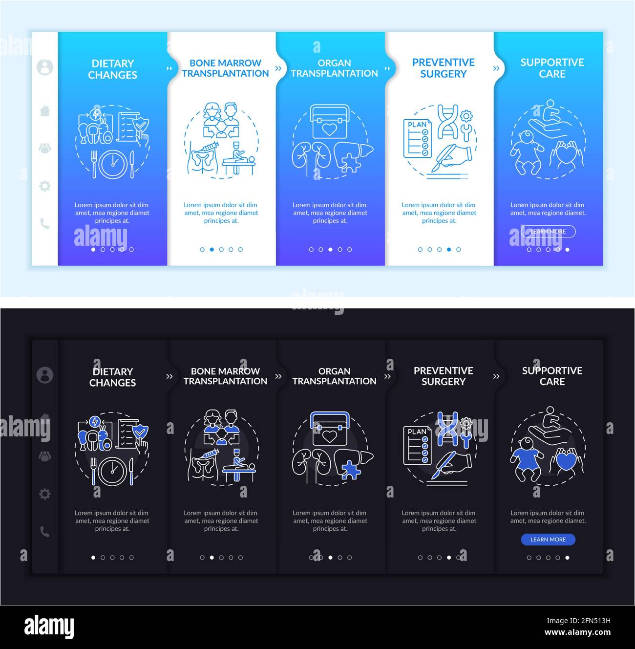 Genetic Diseases Treatment Onboarding Vector Template Stock Vector Image And Art Alamy