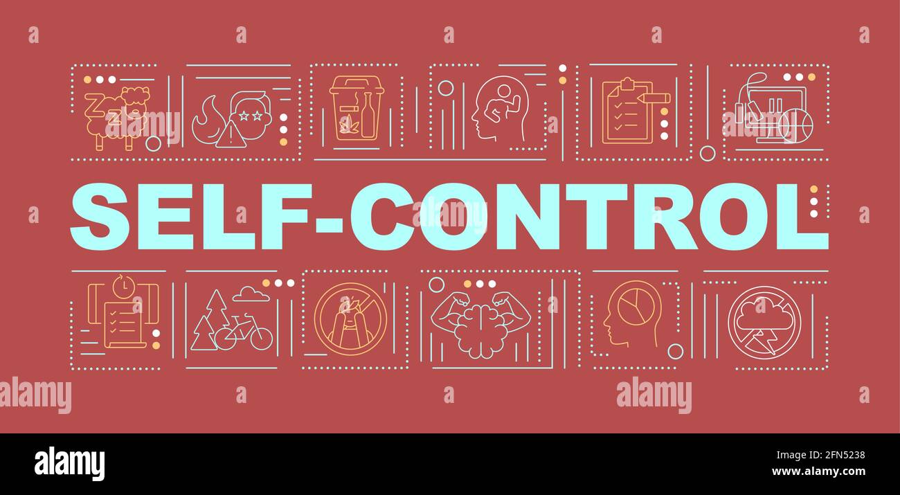 Self control tips word concepts banner Stock Vector Image & Art - Alamy