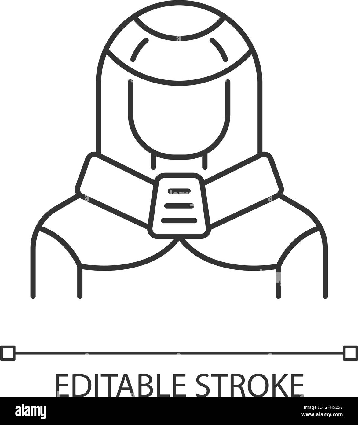 Protection suit black glyph icon Stock Vector Image & Art - Alamy