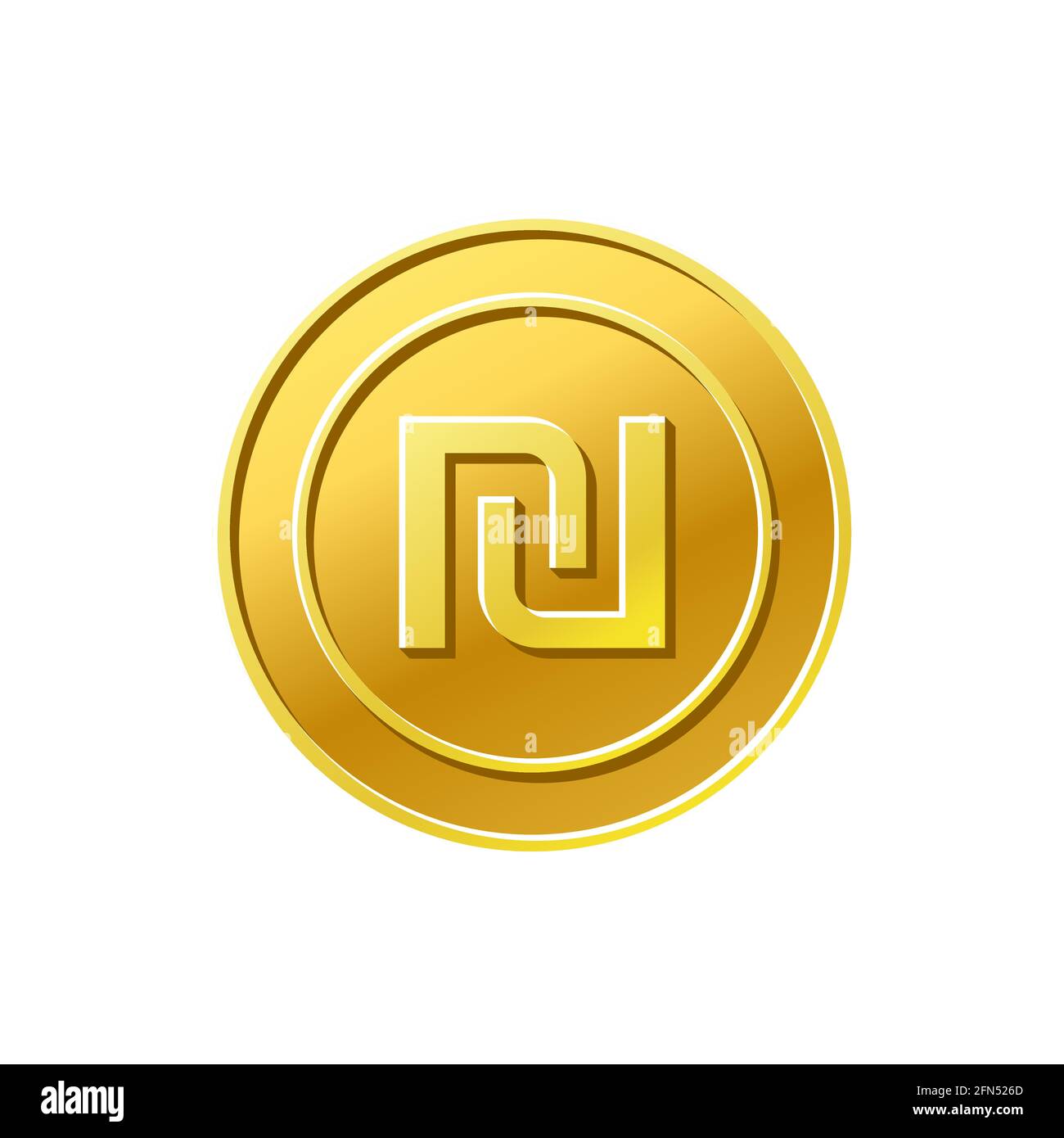 Gold coin israel shekel symbol hi-res stock photography and images - Alamy