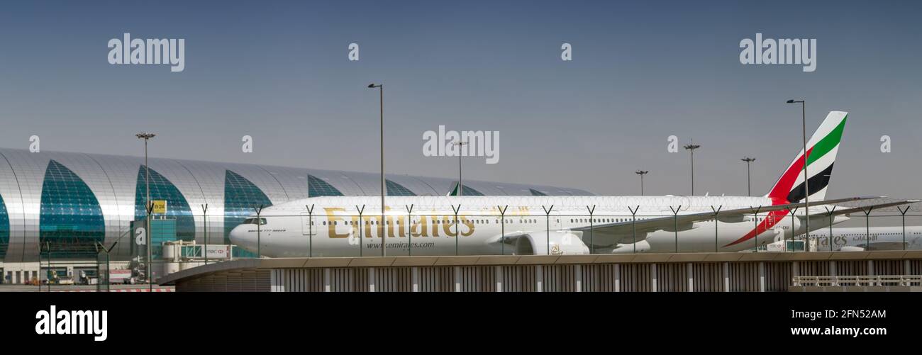 Dubai, UAE - January 25, 2016: Emirates is an international airline ...