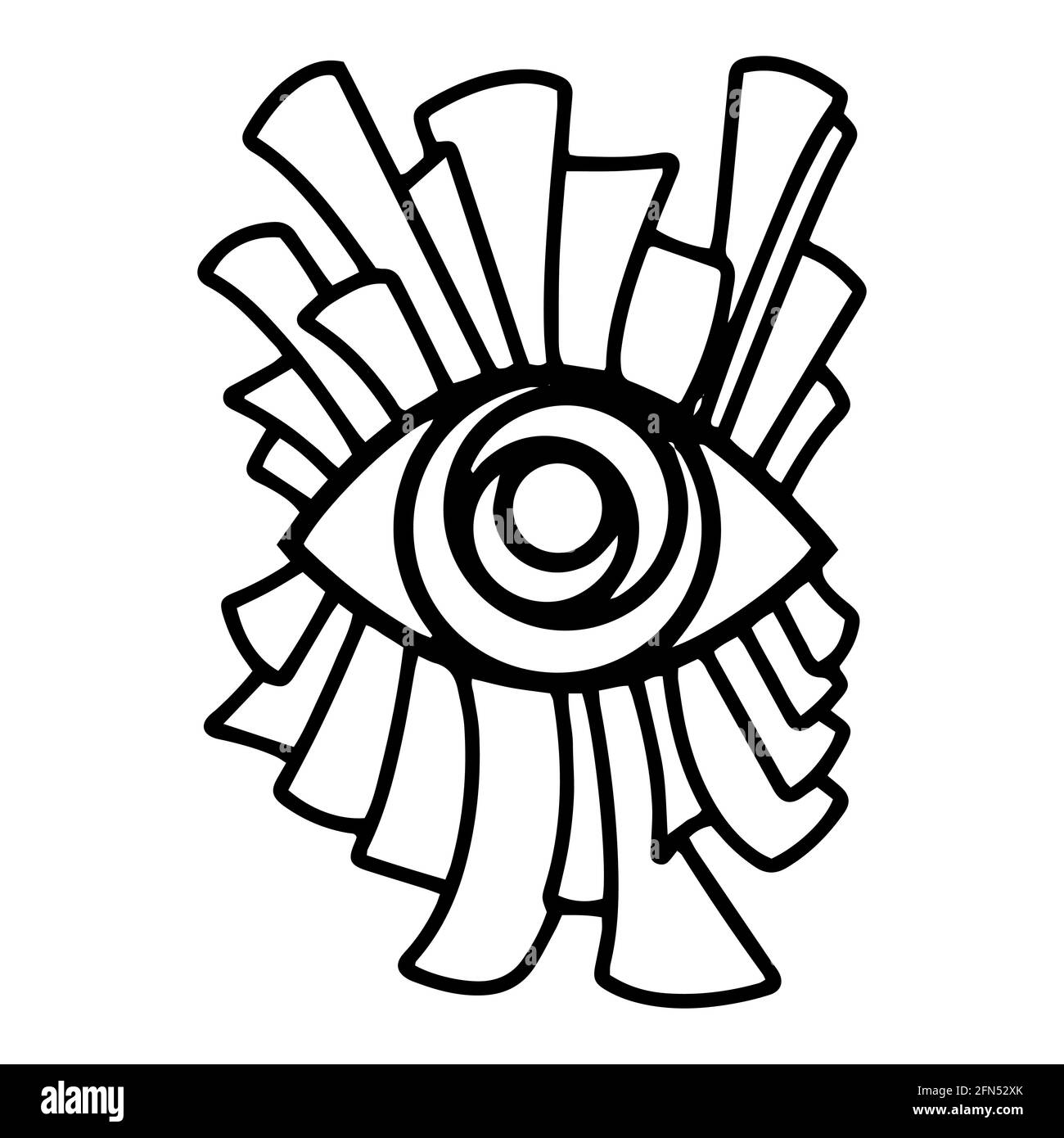 All Seeing Eye. Providence magic symbol in boho style. Astrology ...