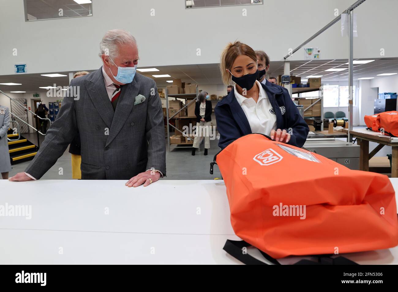 The Prince of Wales during a visit to BCB International, a supplier of ...