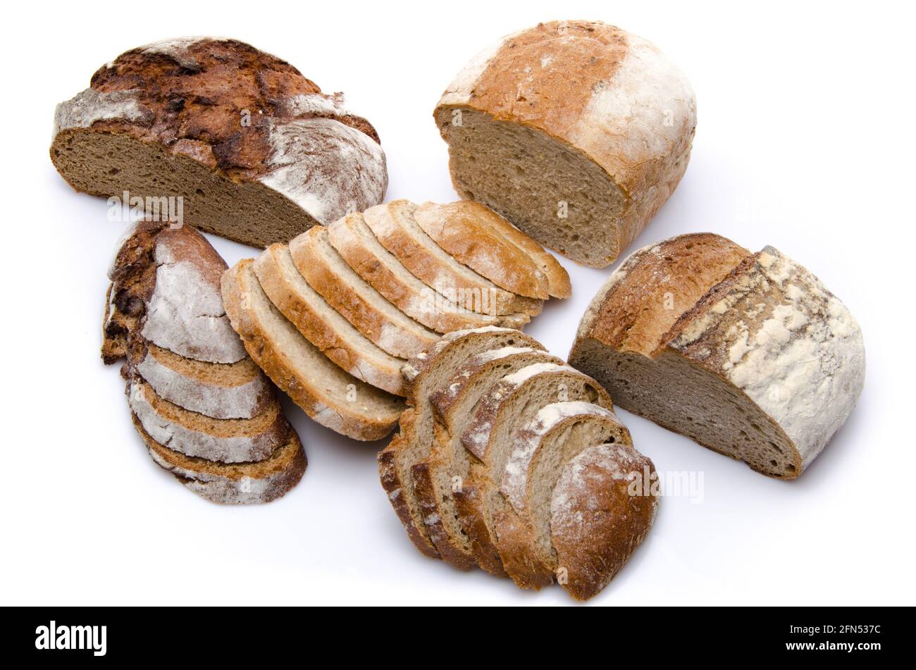 Sorts of bread Cut Out Stock Images & Pictures - Alamy