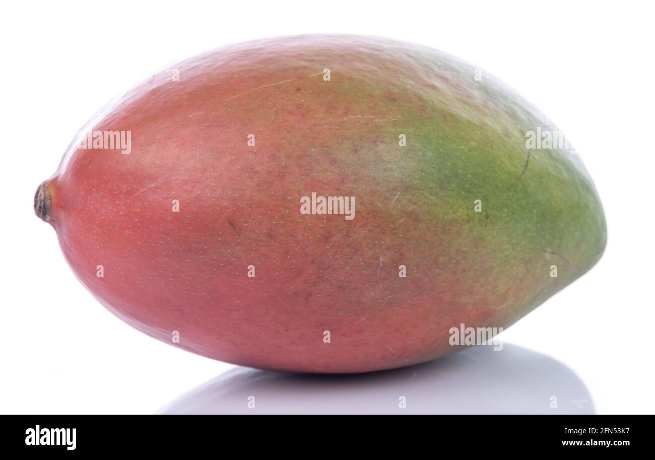 Whole ripe mango, isolated on white Stock Photo - Alamy