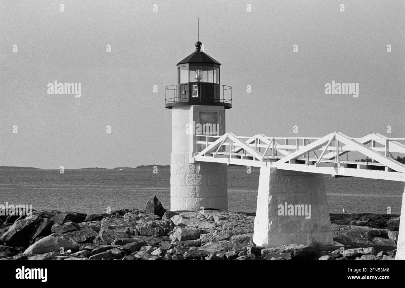 Marshall Point Lighthouse, Port Clyde, ME, Nov 1992. Part of a series ...