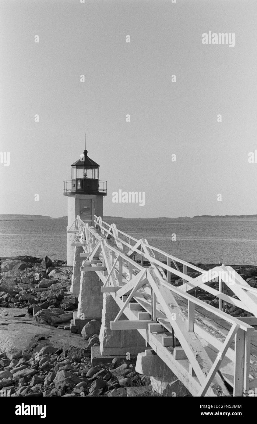Marshall Point Lighthouse, Port Clyde, ME, Nov 1992. Part of a series ...