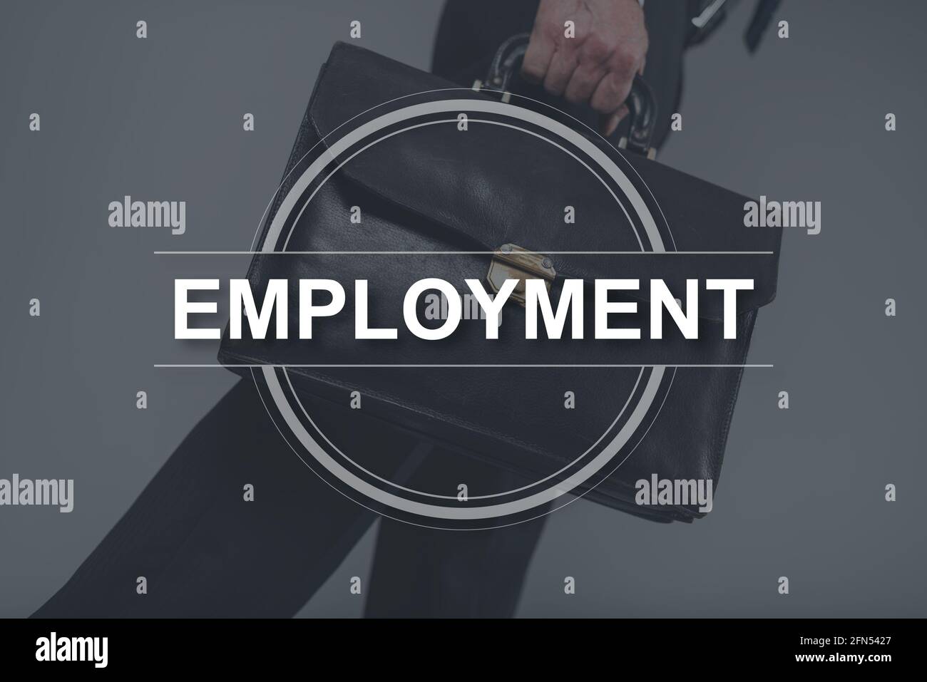 Employment concept illustrated by a picture on background Stock Photo ...