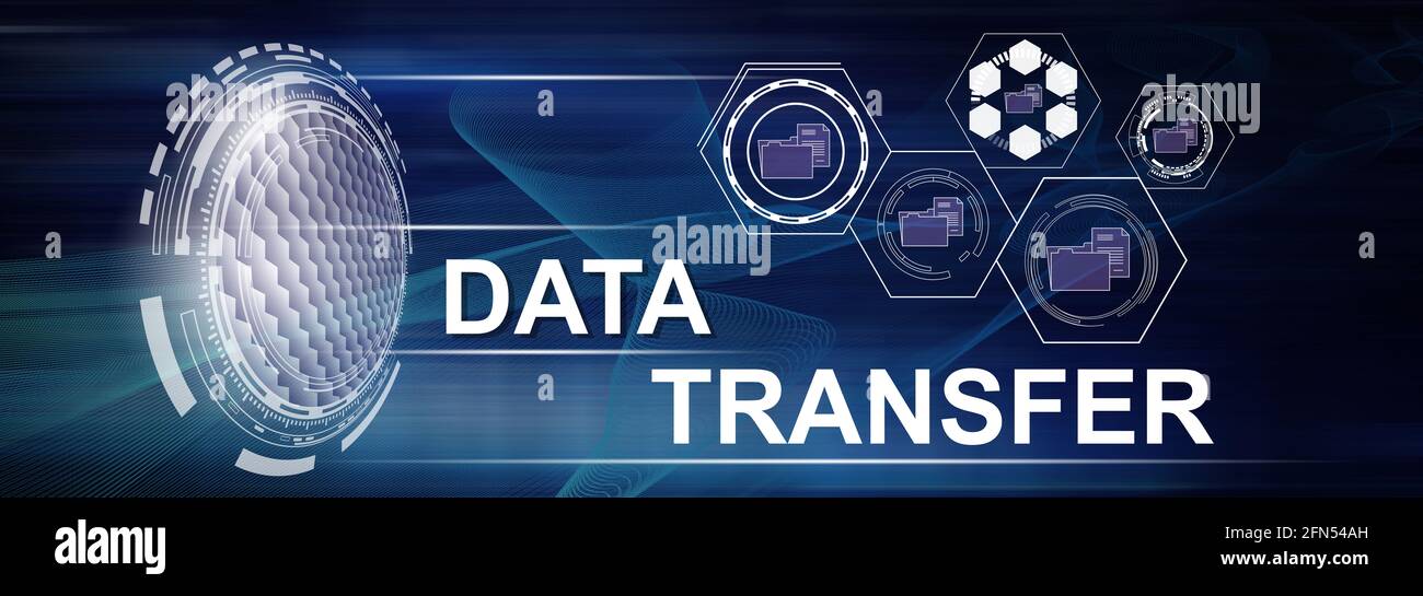 Illustration of a data transfer concept Stock Photo - Alamy