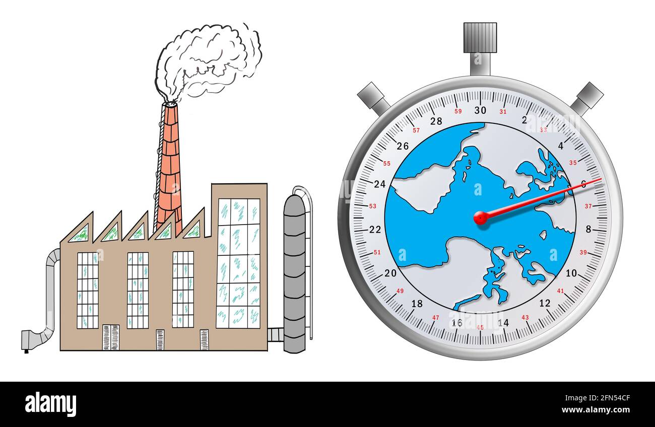 Climate change concept on white background Stock Photo - Alamy
