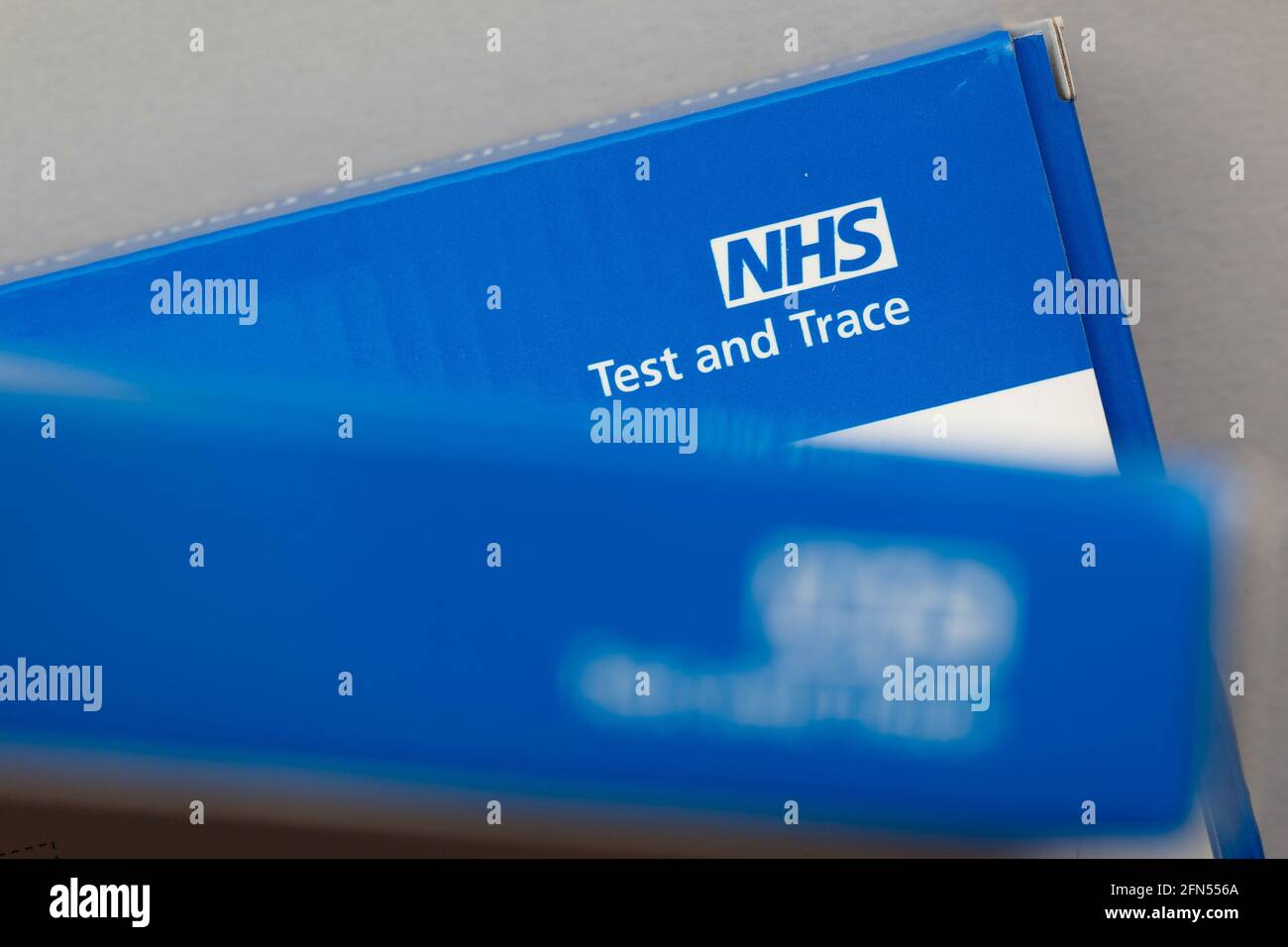 LONDON, UK - May 2021: NHS Test and Trace Covid-19 Home Test Kit Stock ...