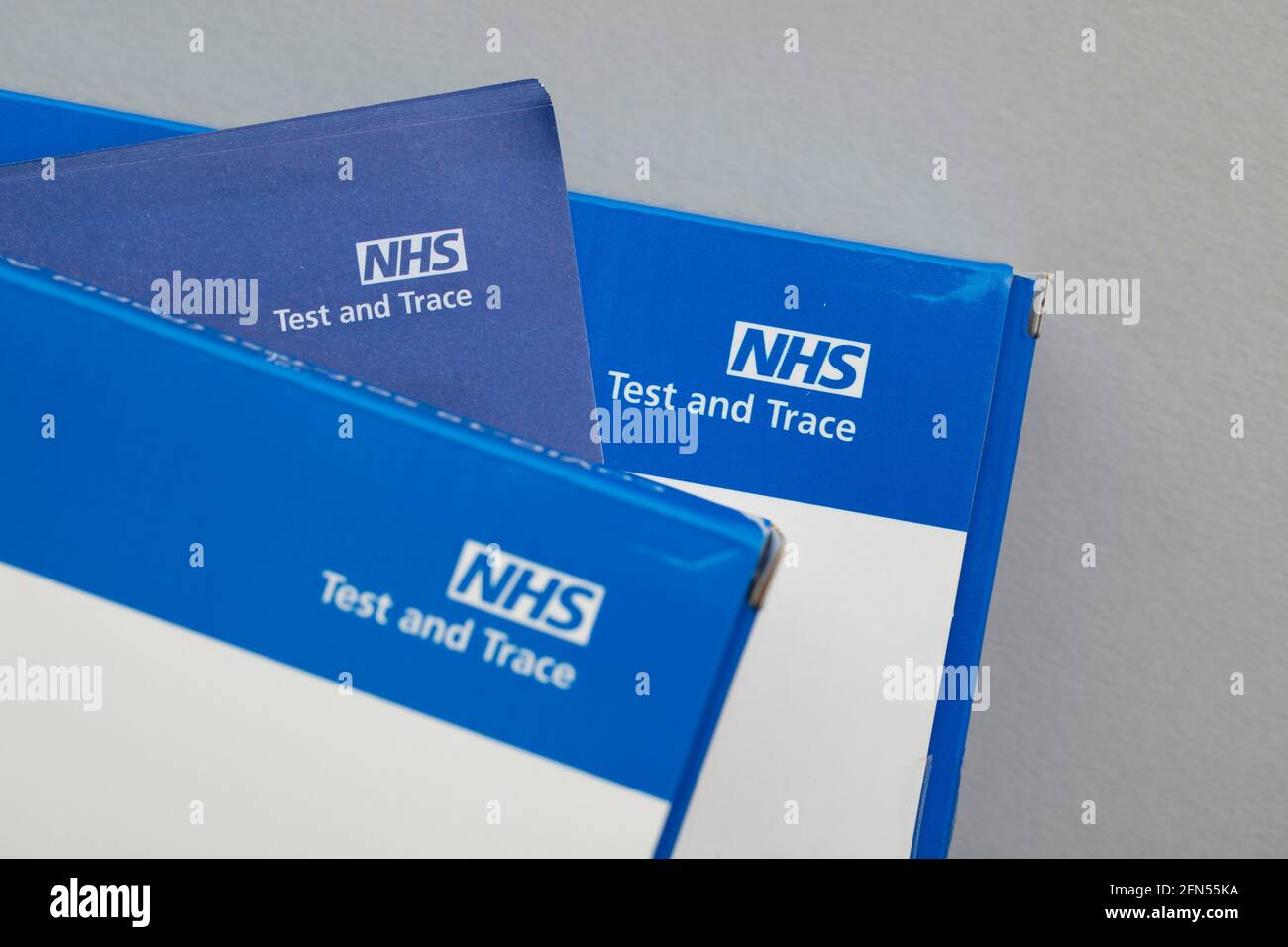LONDON, UK - May 2021: NHS Test and Trace Covid-19 Home Test Kit Stock ...