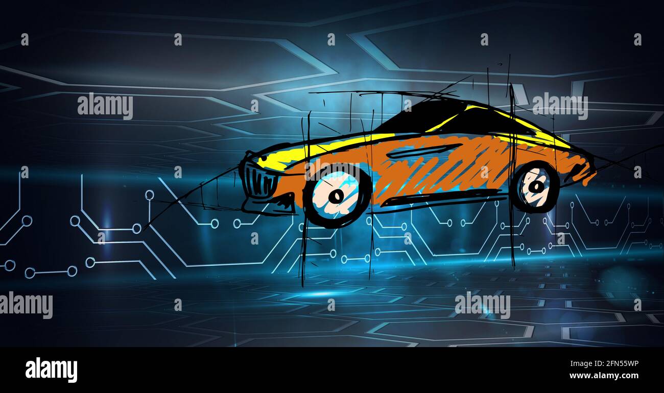 Drawing computer network hi-res stock photography and images - Alamy