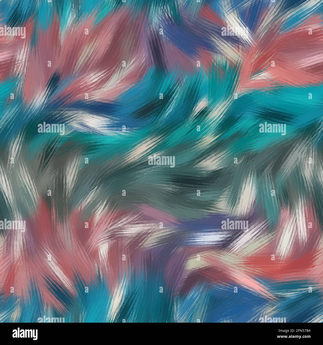 Seamless faux digital paint stroke pattern print Stock Photo - Alamy