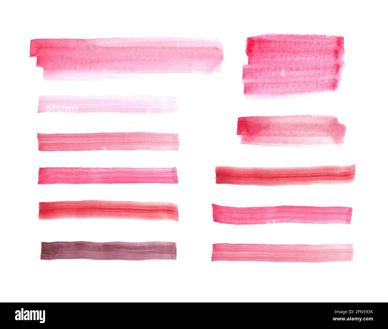 Pastel color hand drawn red Cut Out Stock Images & Pictures - Alamy