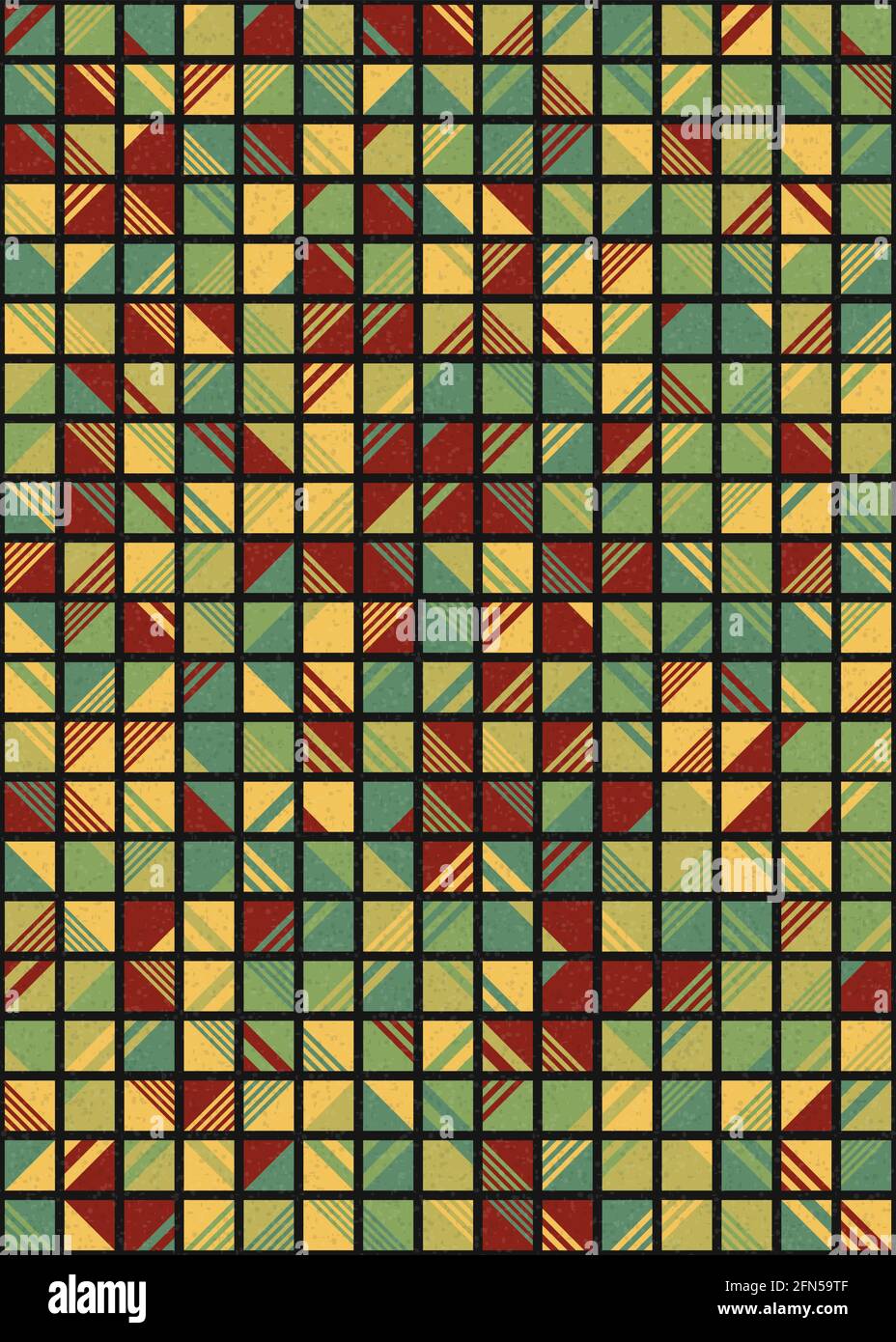 Abstract Geometrical generative computational art illustration Stock ...