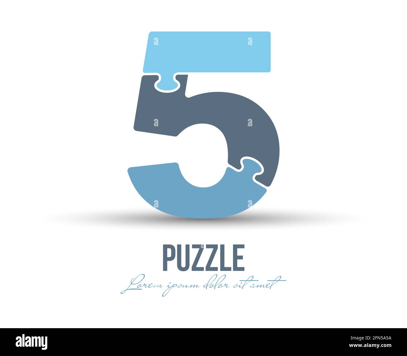 Number puzzle Cut Out Stock Images & Pictures - Alamy