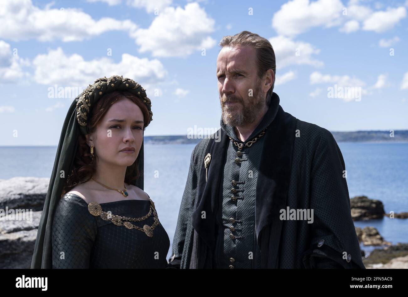 RHYS IFANS and OLIVIA COOKE in HOUSE OF THE DRAGON (2022), directed by CLARE KILNER and MIGUEL ...