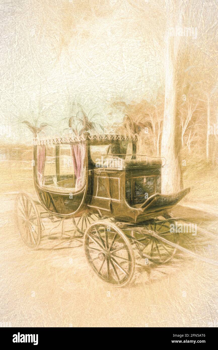 Horse Drawn Funeral Carriage High Resolution Stock Photography and ...