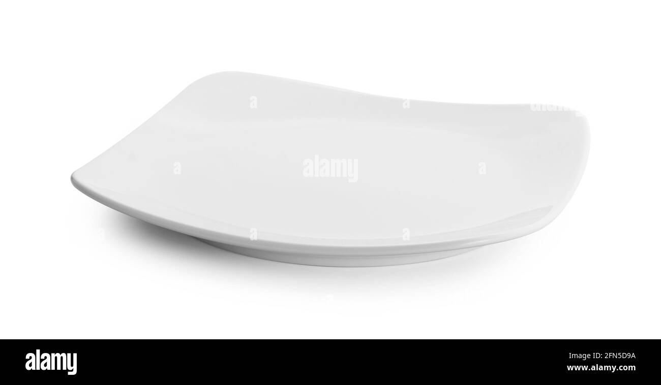 white plate isolated on white background Stock Photo - Alamy