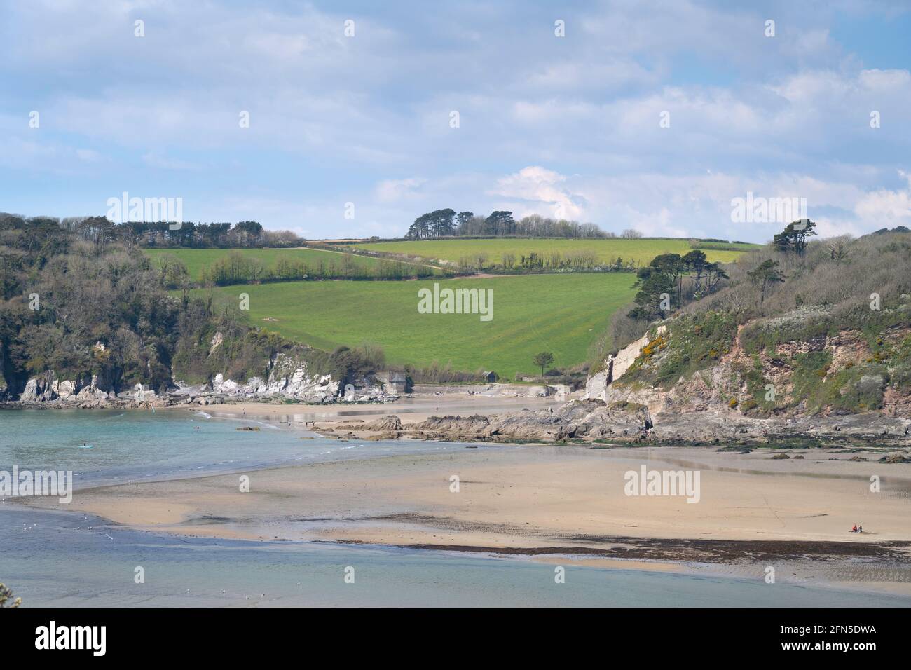 Mothecombe Beach, The Erme Estuary, Devon, England Stock Photo - Alamy