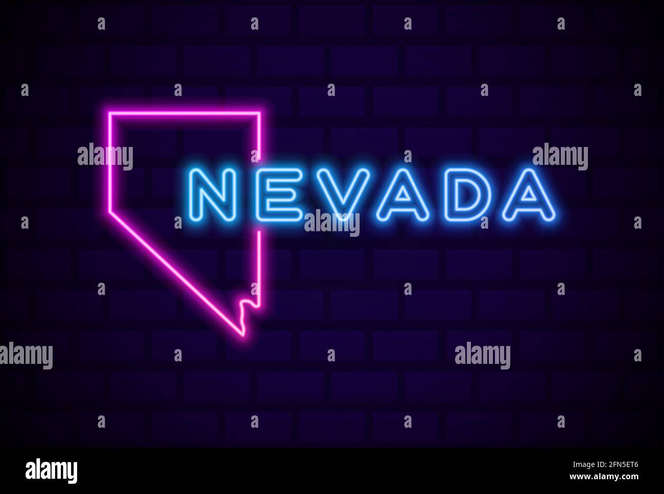 Nevada typography map hi-res stock photography and images - Alamy