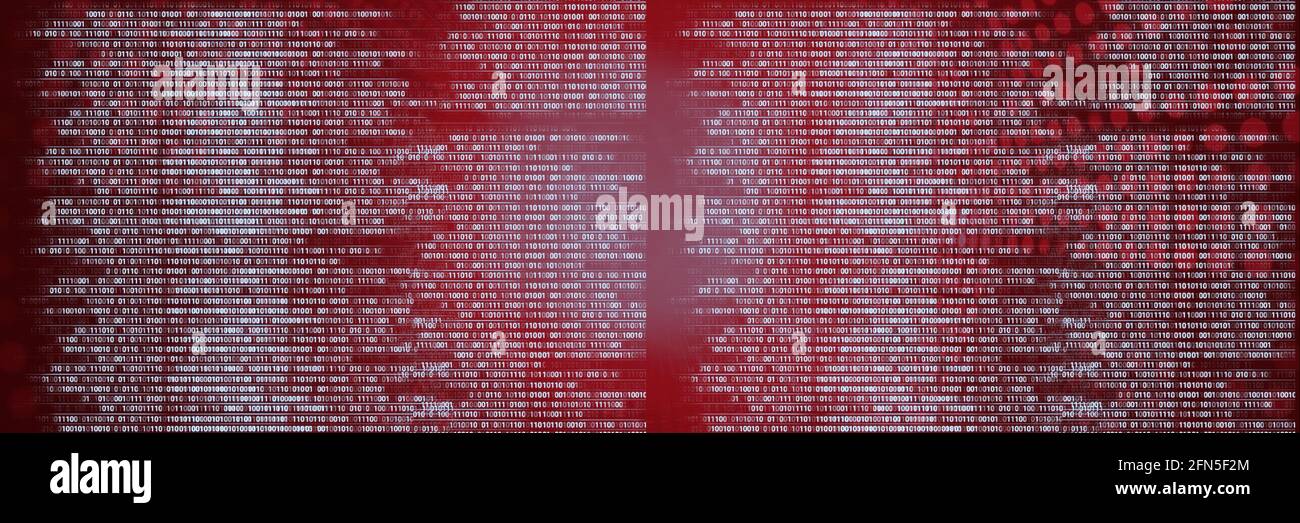 Computer Codes Processing Over Black Flares Background Technology And Computer Programming